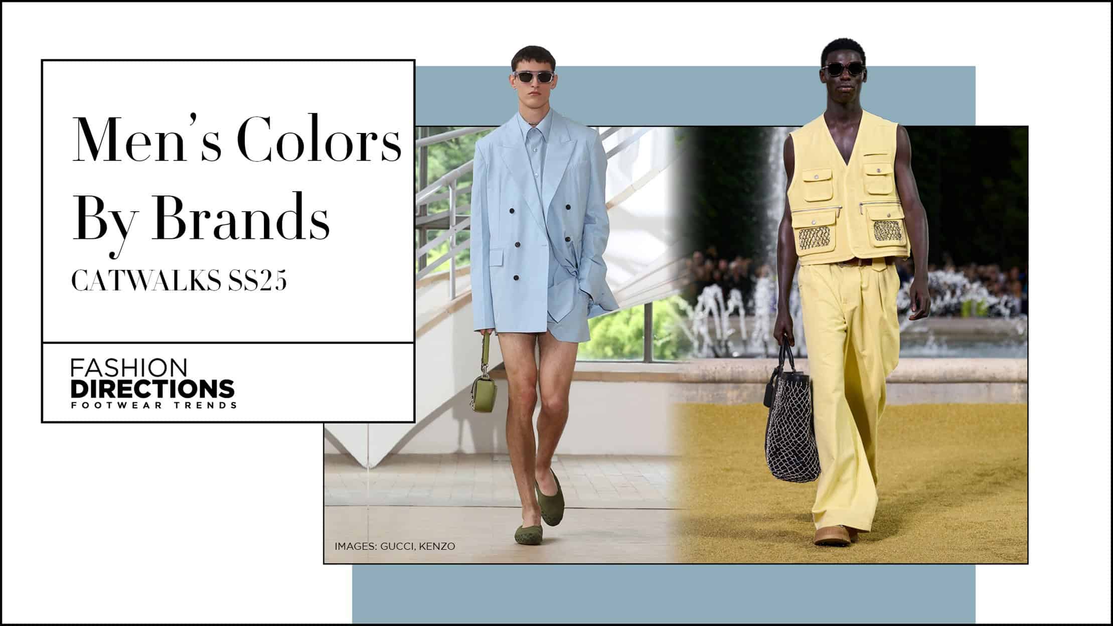 MEN'S COLORS BY BRANDS - CATWALKS SS25 - Fashion Directions