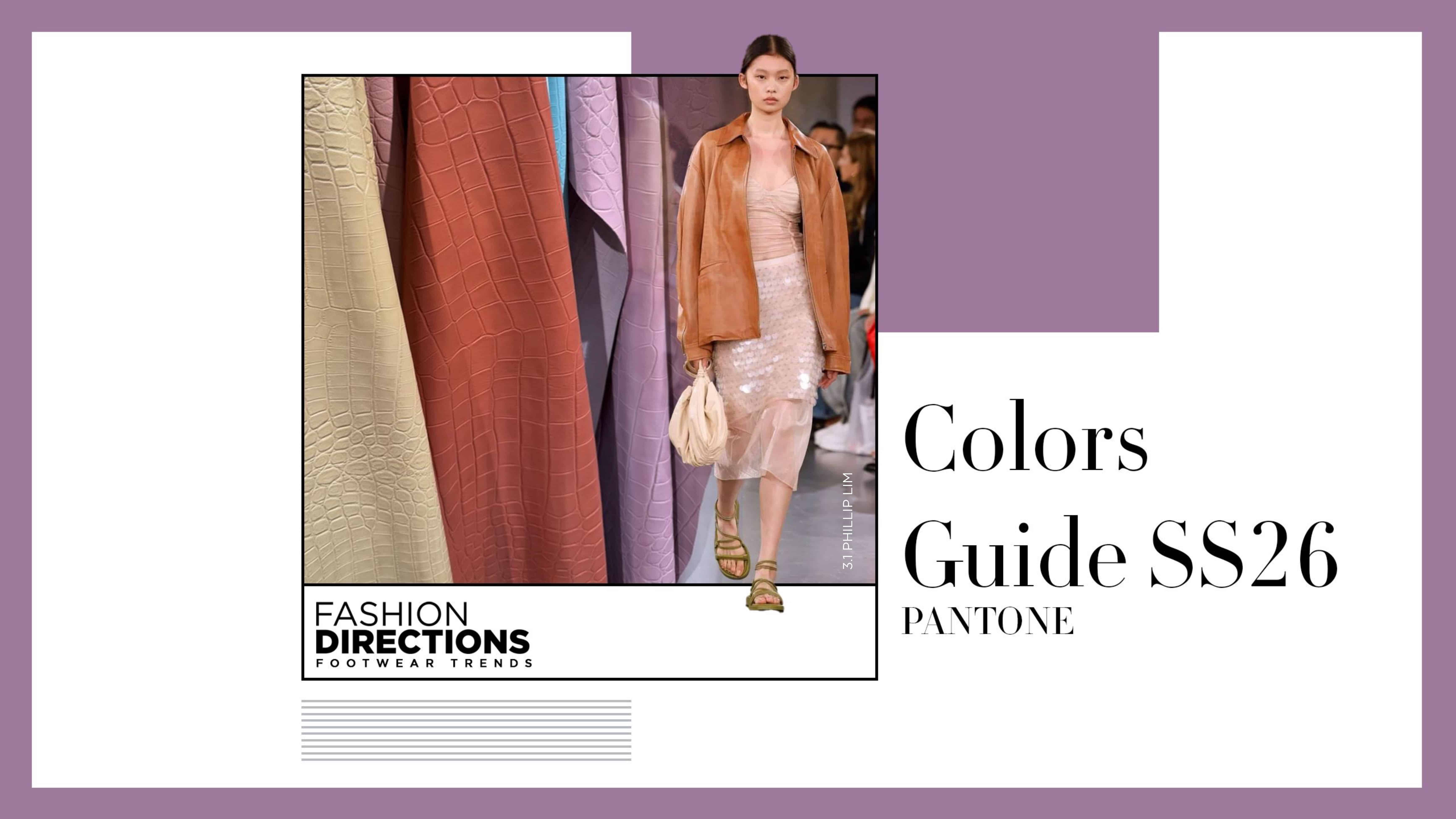 COLORS GUIDE SS26 PANTONES - Fashion Directions