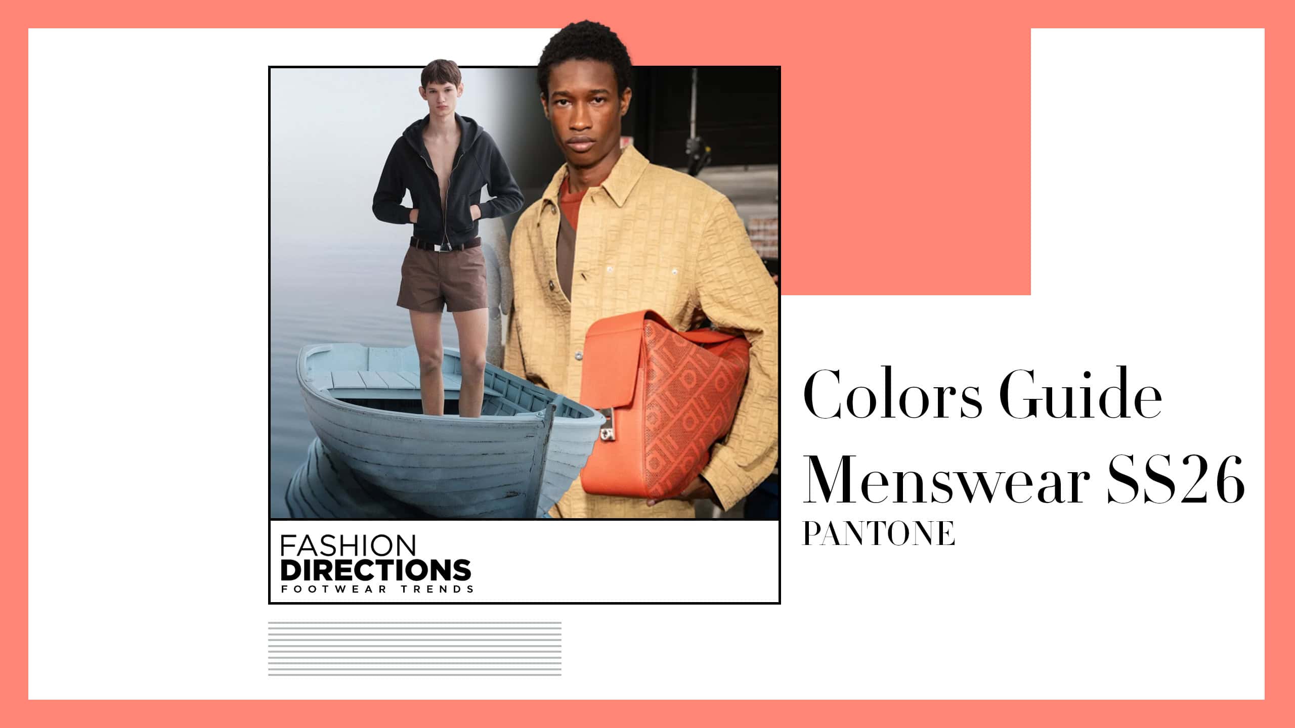 COLORS GUIDE MENSWEAR SS26 - PANTONE - Fashion Directions