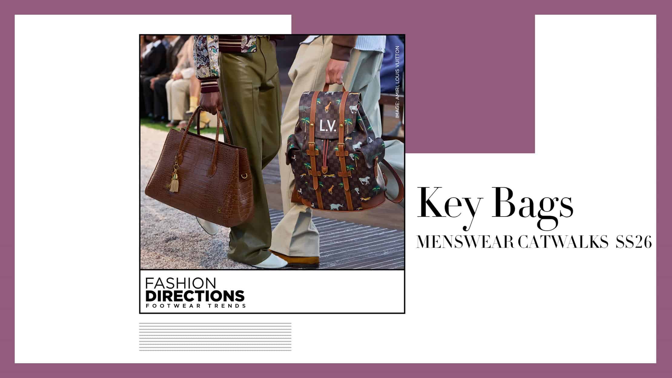Key Bags Menswear Catwalks SS26 - Fashion Directions